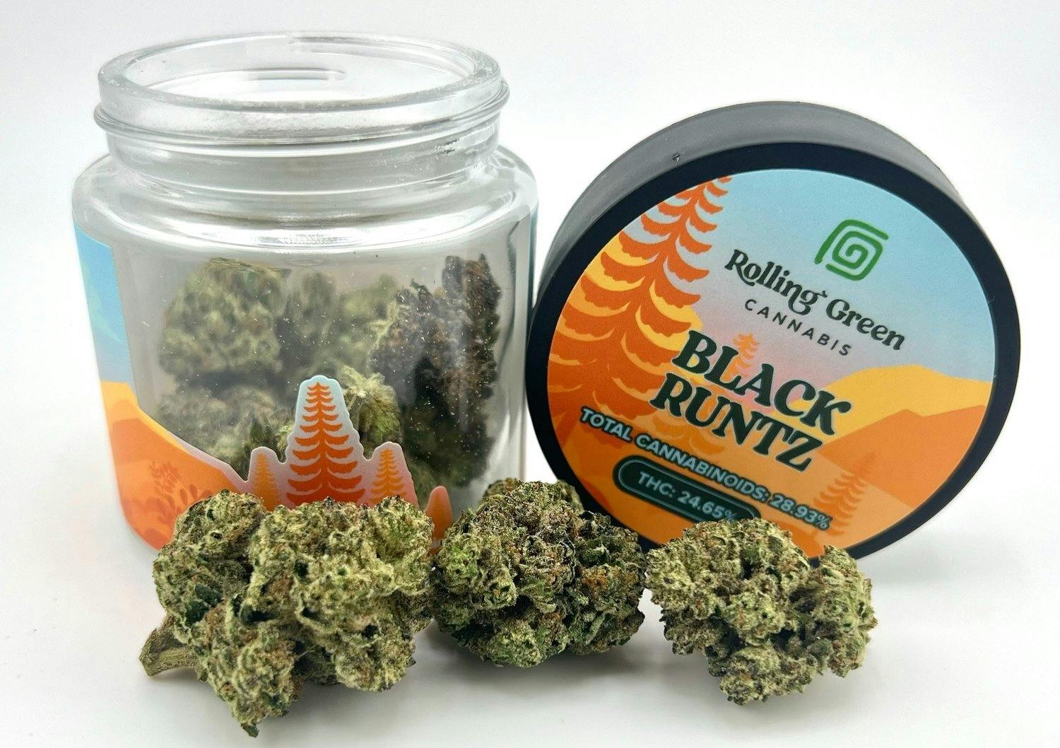 Black Runtz | Standard Flower | 3.5g - Rolling Green Cannabis
