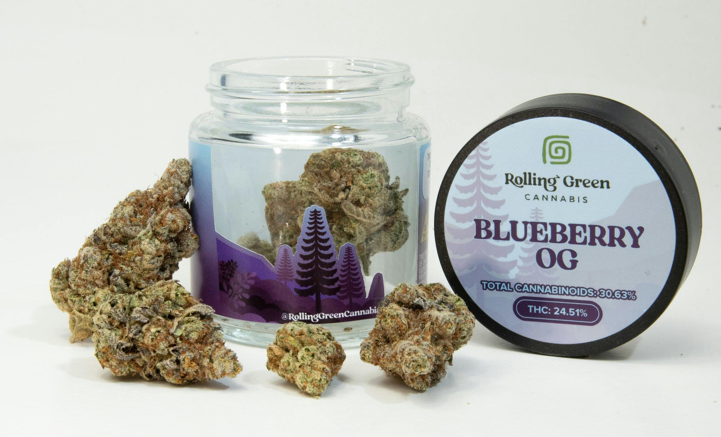Blueberry OG | Premium Flower | 3.5g - Rolling Green Cannabis