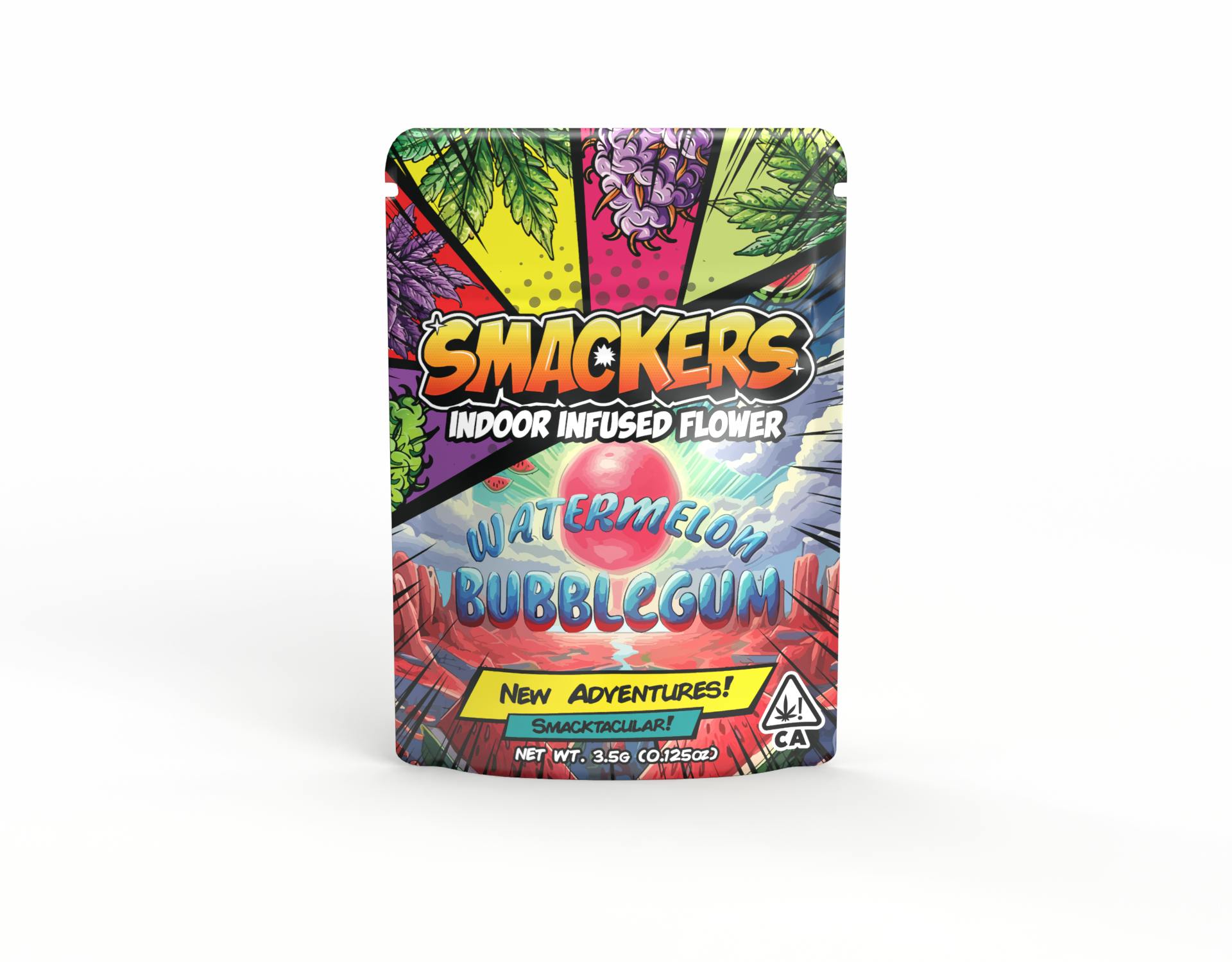 Smackers Infused Flower Watermelon Bubblegum 3.5g - Smackers