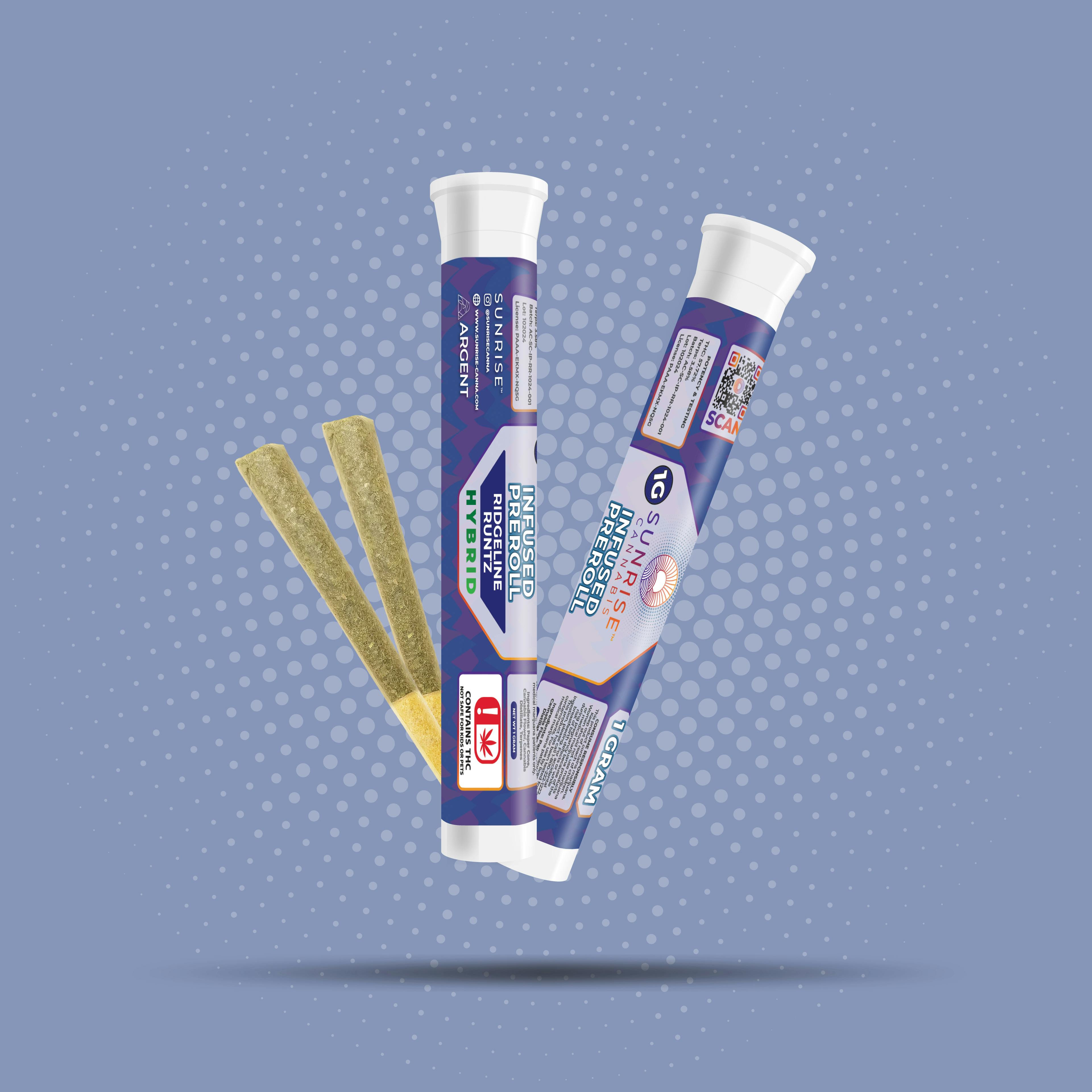 Ridgeline Runtz - 1g Infused Preroll - Sunrise Cannabis