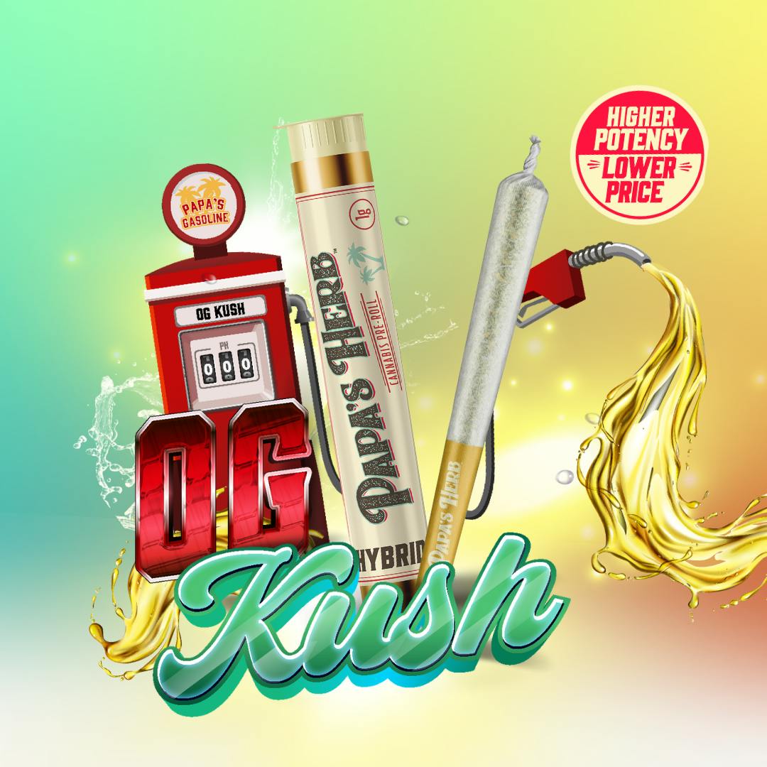 OG Kush (1g) Preroll - Papa's Herb