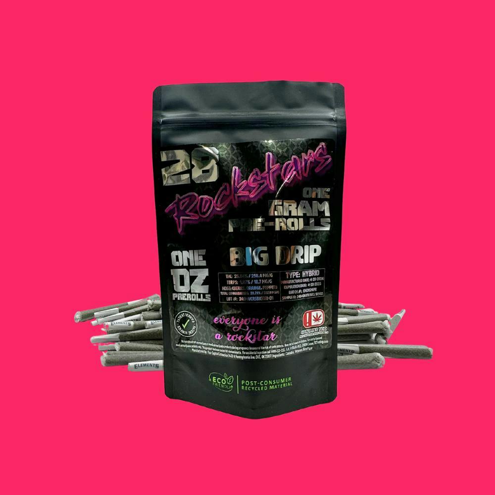 Rockstars | 28g Pre Roll Pack | Big Drip - Rockstars