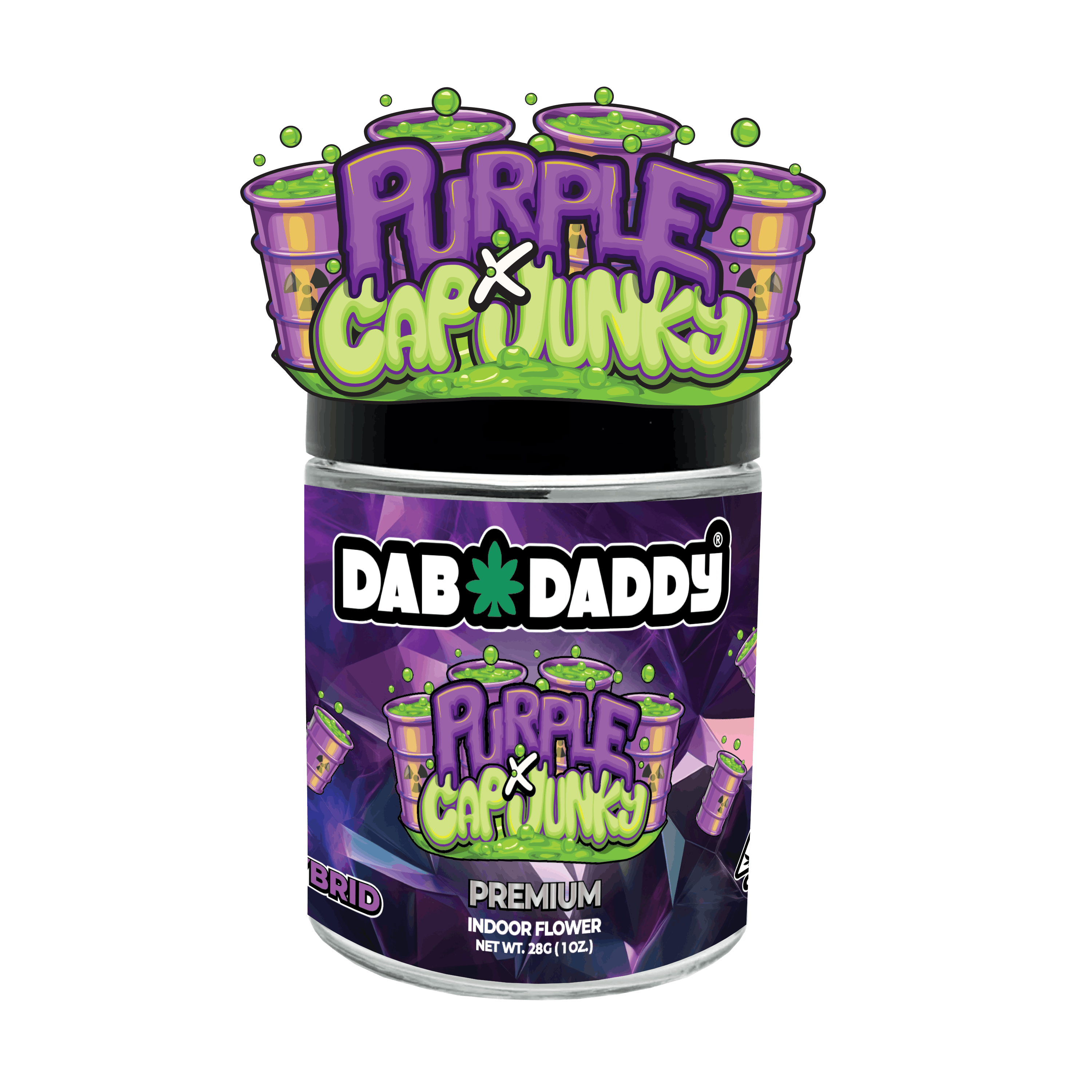 Purple Cap Junky Flower Dab Daddy® 28g Premium Indoor Flower - YB ...