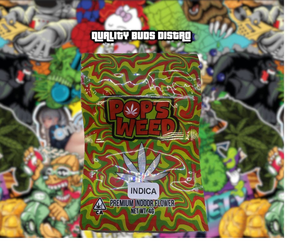 POP'S WEED - INDICA - FLOWER - 4G - Pops Weed