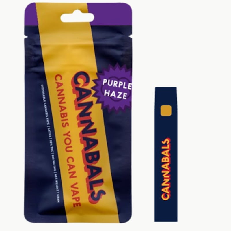 Purple Haze - Disposable Vape Cartridge - 1 Gram - Cannabals