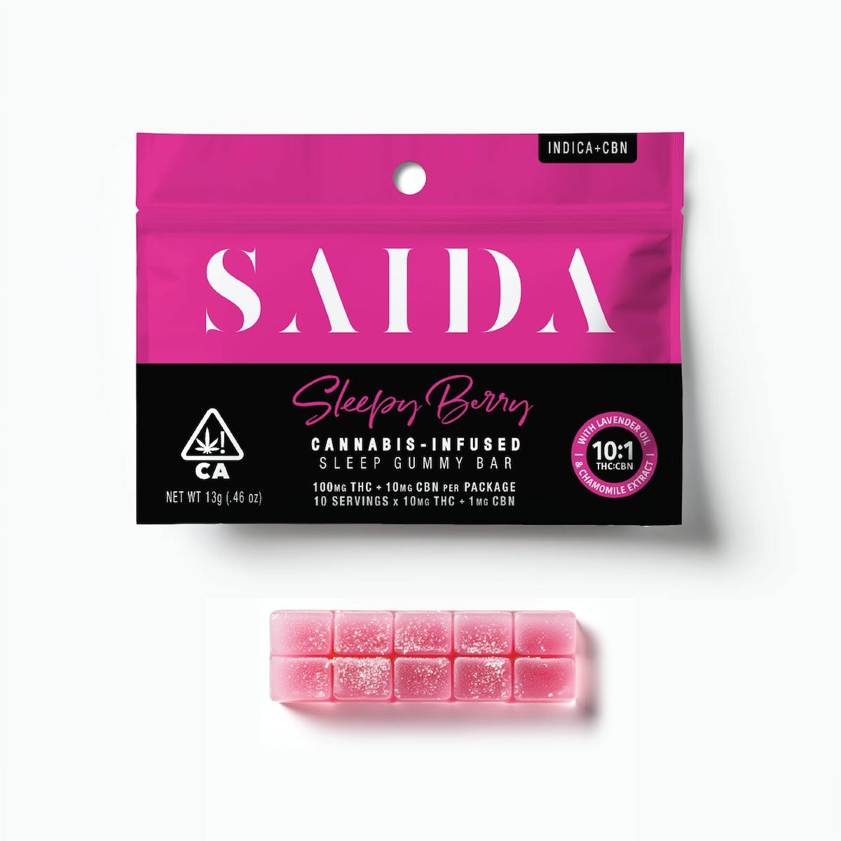 Saida - Gummy Bar - Sleepy Berry (Distillate, CBN) - Saida
