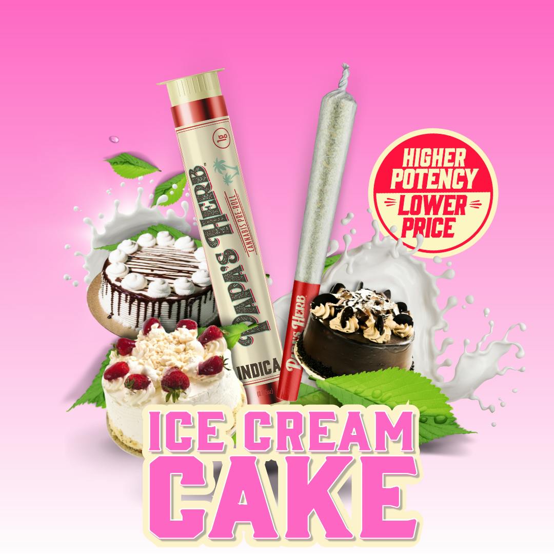 Ice Cream Cake (1g) Preroll - Papa's Herb