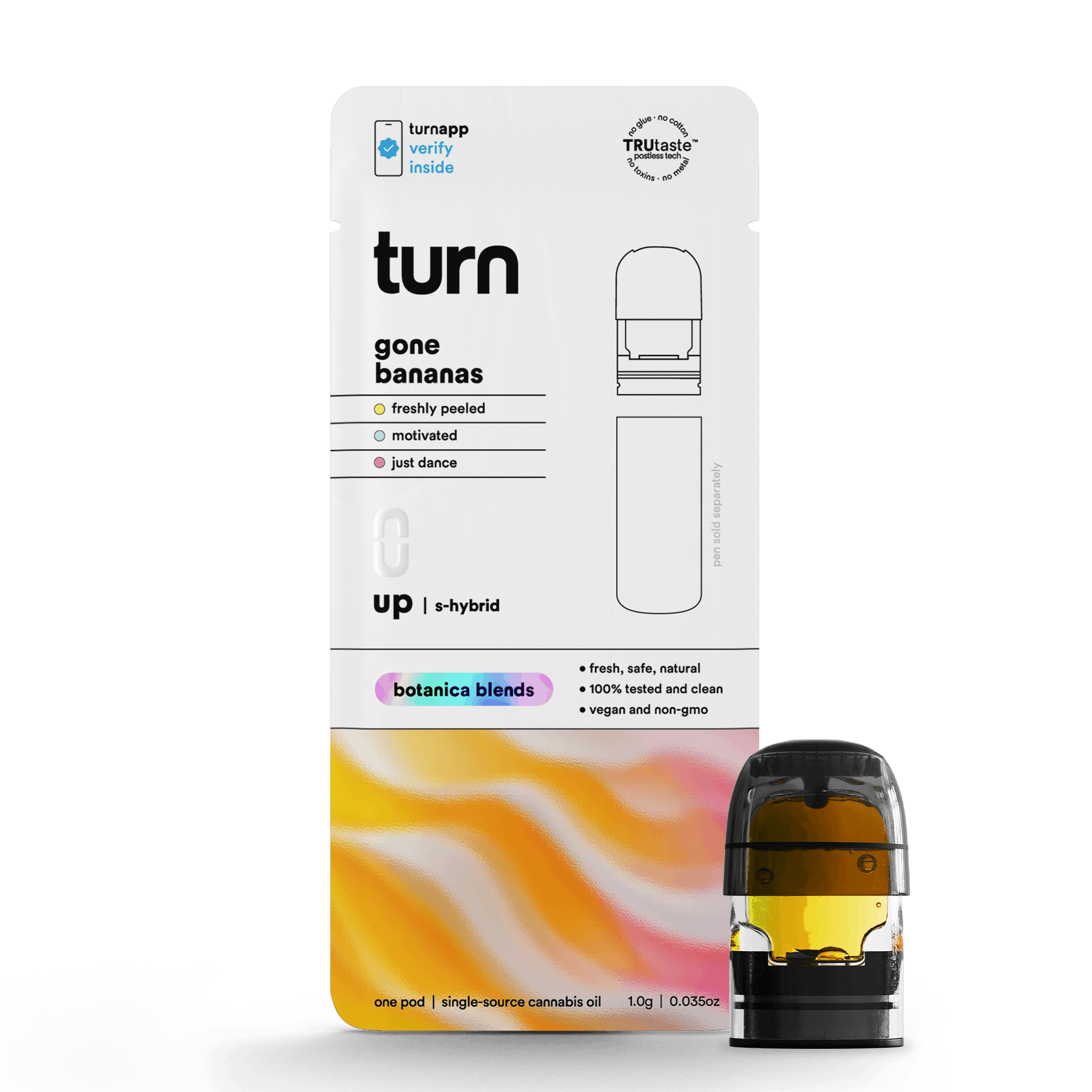 1.0g POD | gone bananas | botanica blends | up | - turn