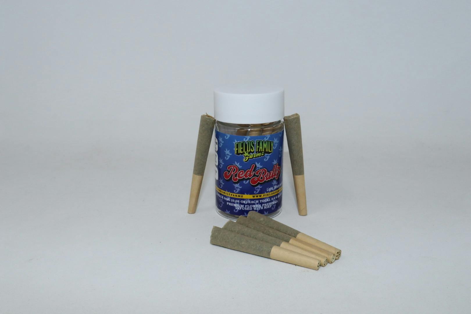 Red Bullz 6 Pack Kief Infused Pre-Rolls - Fields Family Farmz