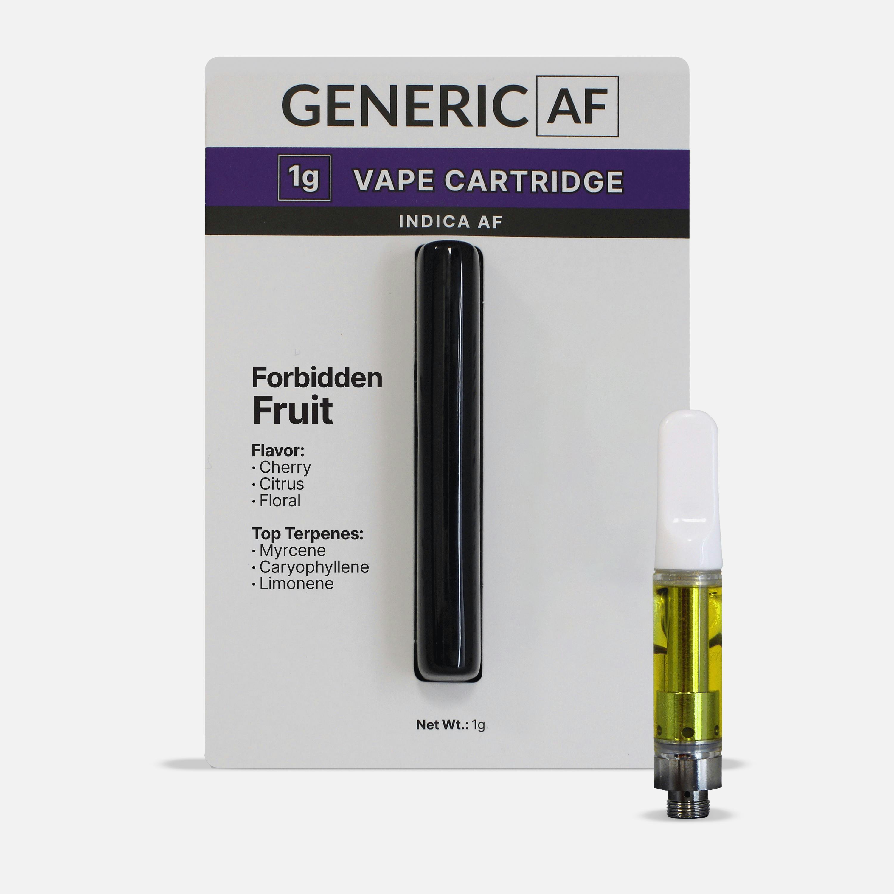 Forbidden Fruit | Indica AF | Vape Cartridge | 1g Ea. - Generic AF