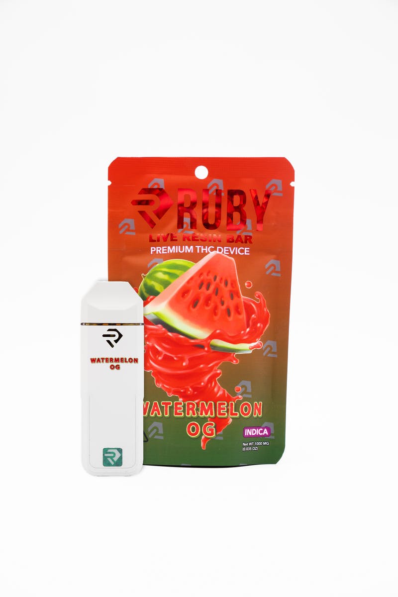 RUBY Watermelon OG Live Resin All In One 1000mg - Ruby Concentrates