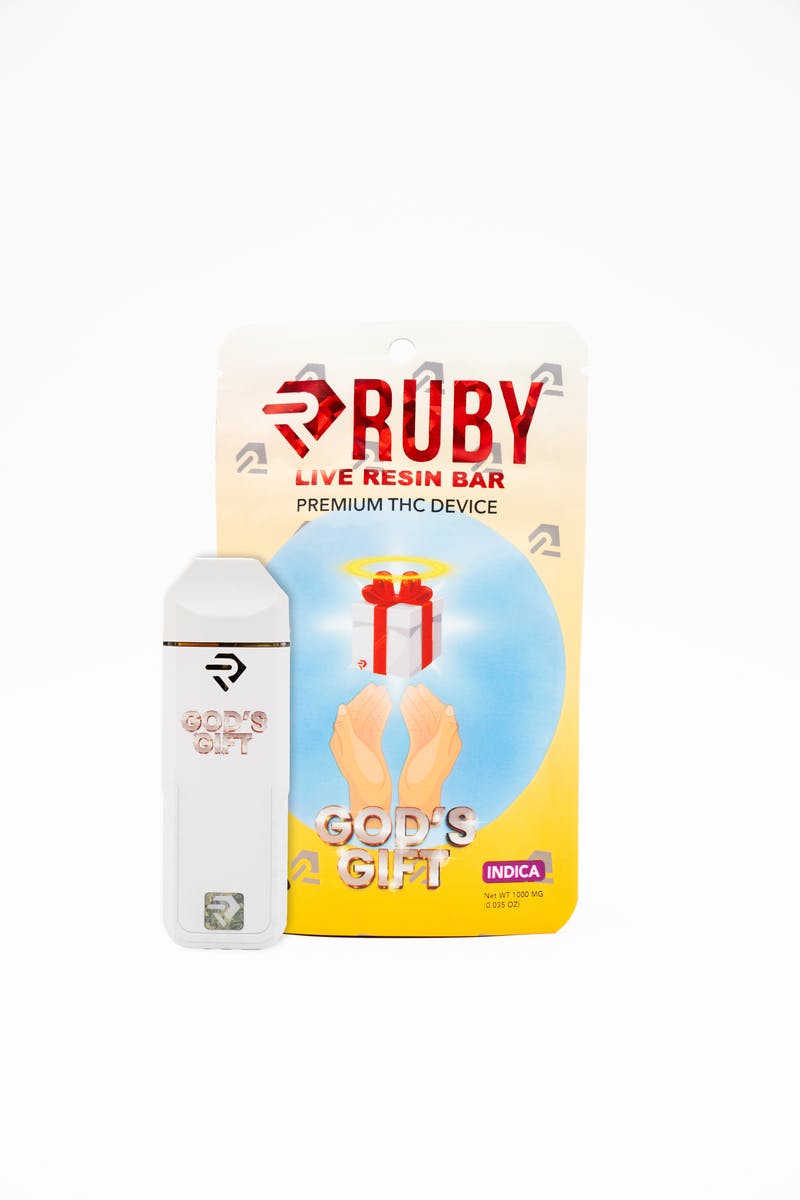 RUBY God's Gift Live Resin All In One 1000mg - Ruby Concentrates