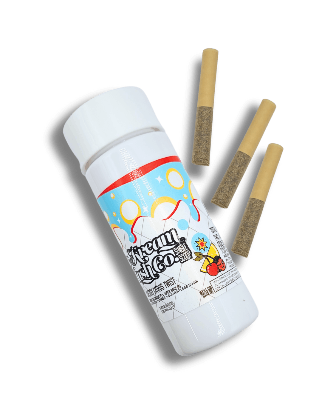 IKHCO | Cherry Citrus Twist | Rosin Infused PRJ | Single Scoops 3pk | 1.5g - Ice Kream Hash Co.