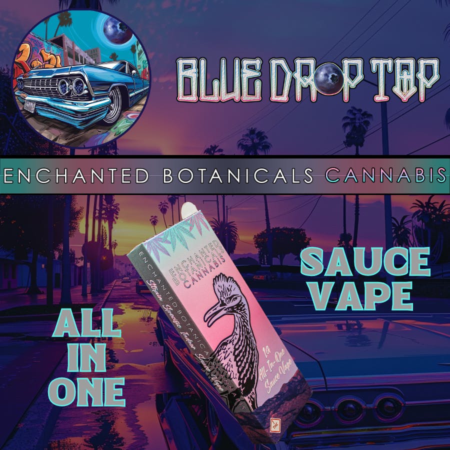 Enchanted Botanicals | Blue Drop Top | All-In-One Sauce Vape ...