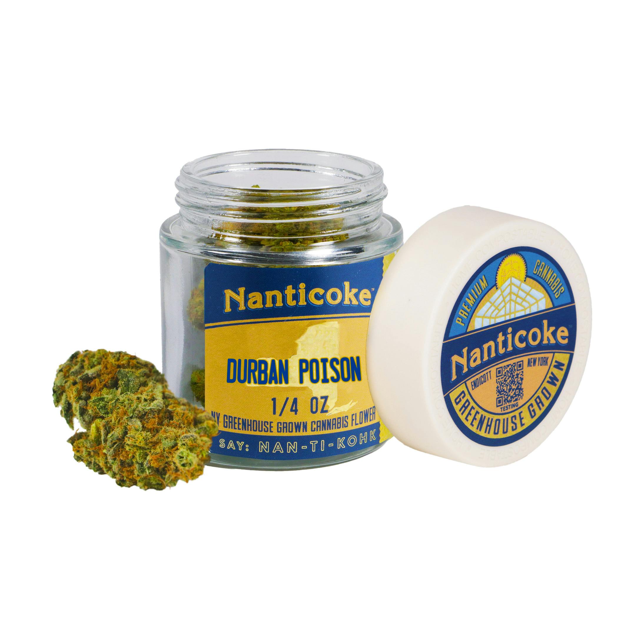Durban Poison 1/4oz. Glass Jar - Nanticoke