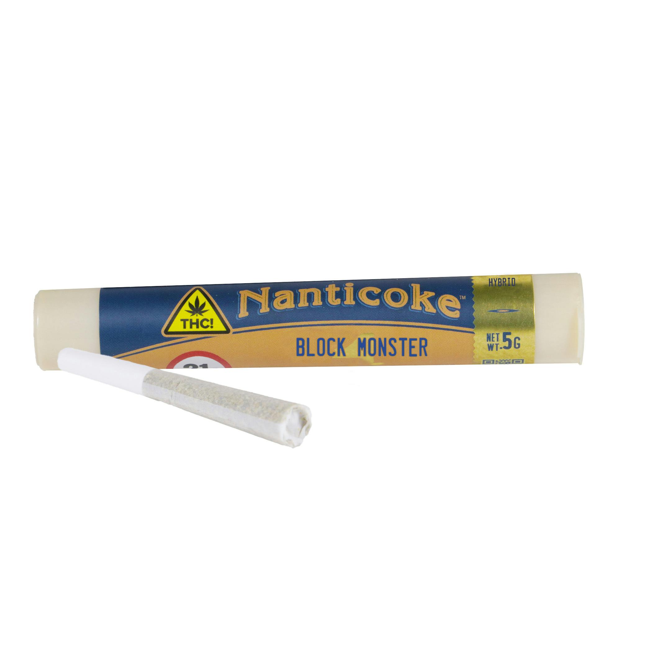 BLOCK MONSTER 0.5G PRE-ROLL JOINT - Nanticoke