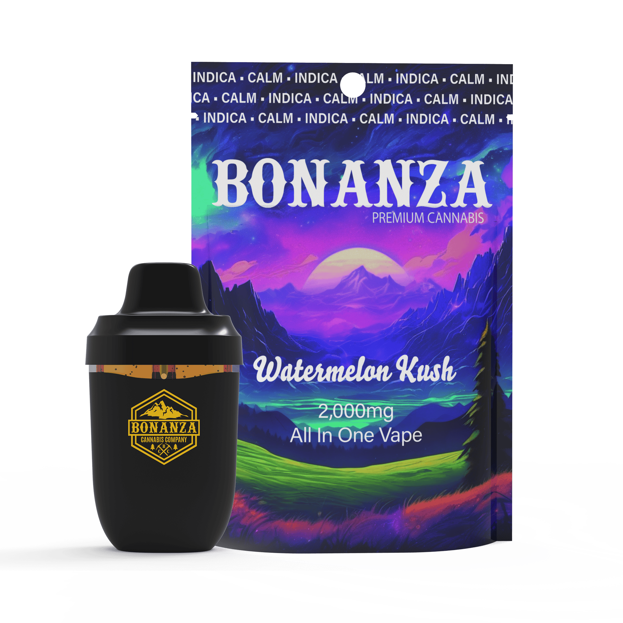 2000 MG Disposable Vape Watermelon Kush - Bonanza Cannabis Company