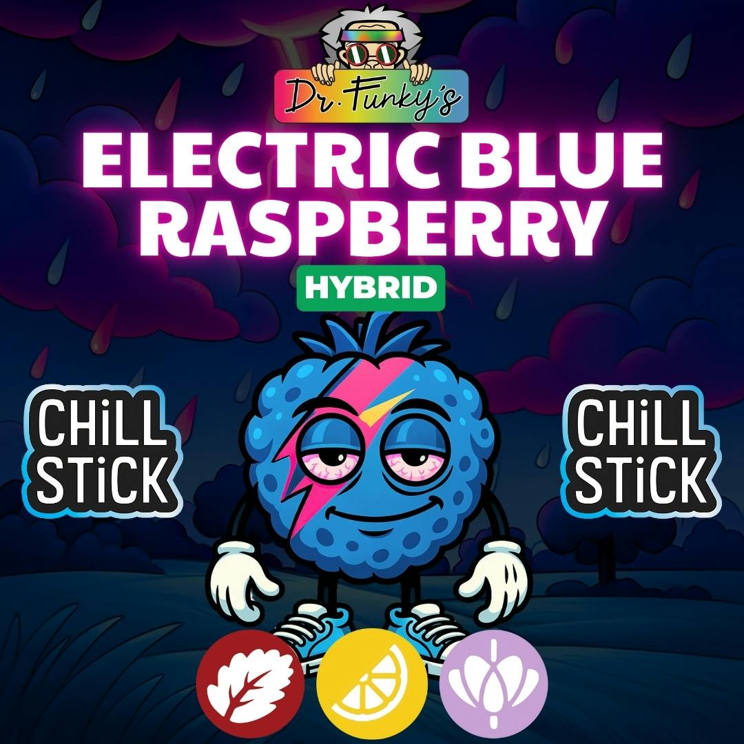 Dr Funky's Chill Stick Electric Blue Raspberry 0.6g (Hybrid) - American ...