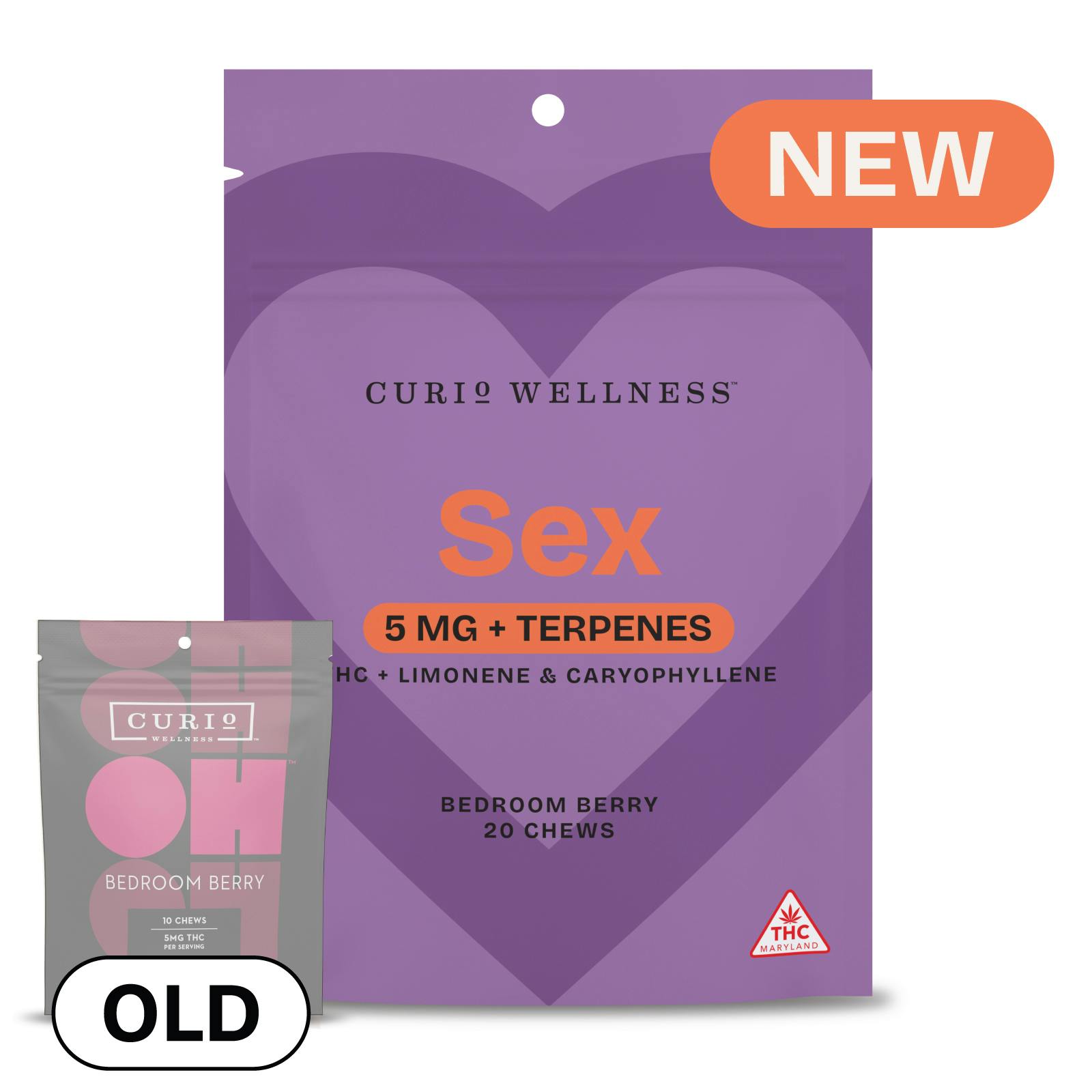 Sex Bedroom Berry Chews Terpenes [5mg Thc 10ct] Curio Wellness™