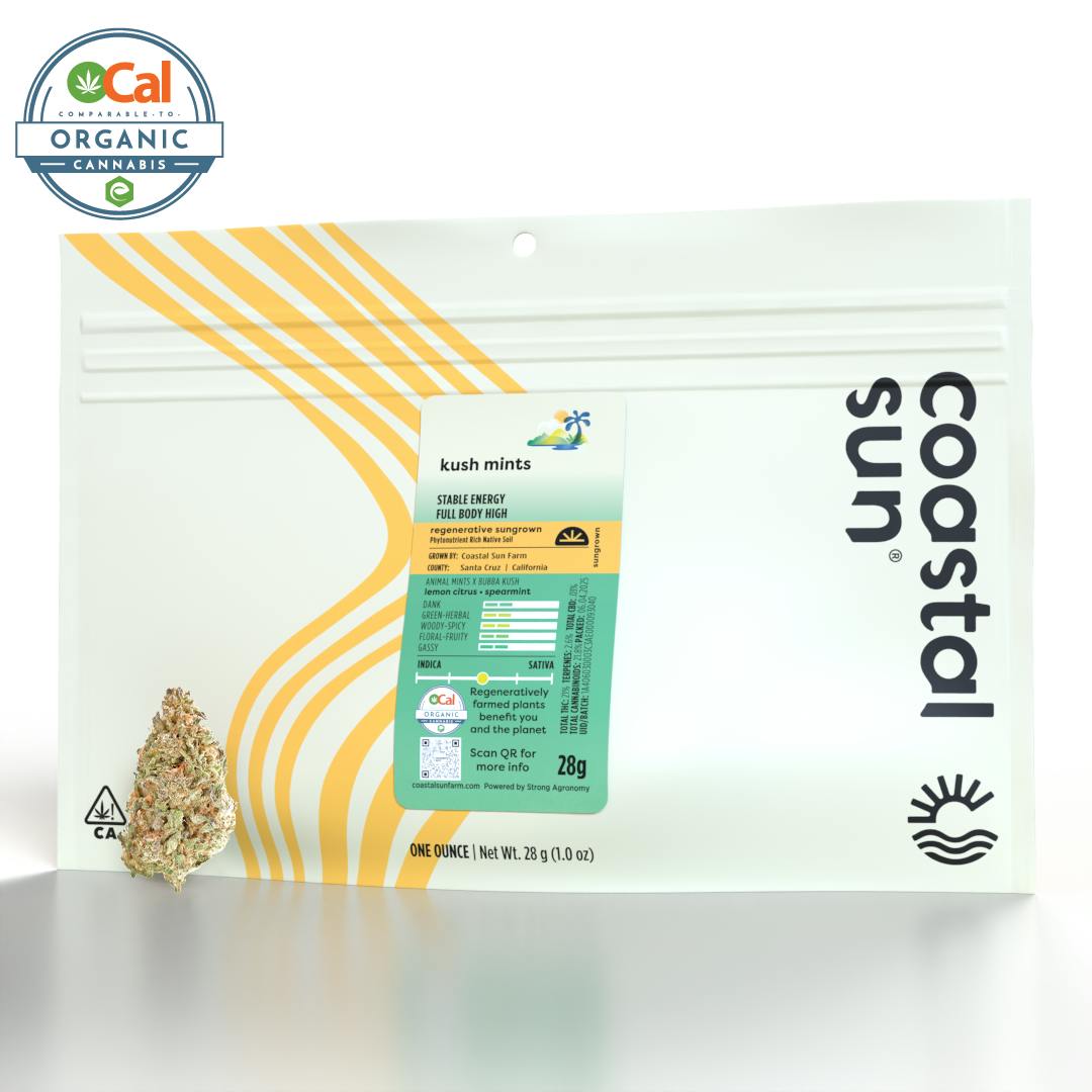 Kush Mints Sungrown Flower 28g - Coastal Sun
