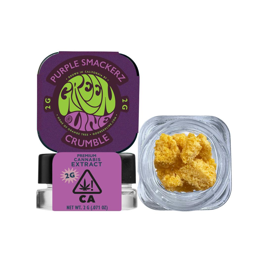 Purple Smackerz - Crumble - Extract - Indica Hybrid - 2g - Greenline