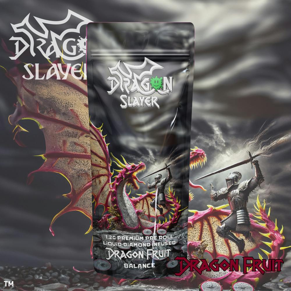 Dragon Slayers | Dragon Fruit | Infused Pre-roll | 1.2g - Giggles