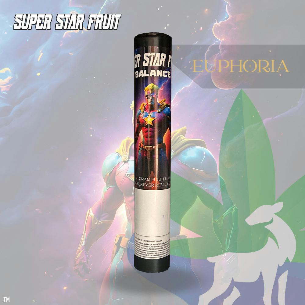 Super Star Fruit | Euphoria | Pre-Roll | 1g - Euphoria Brand