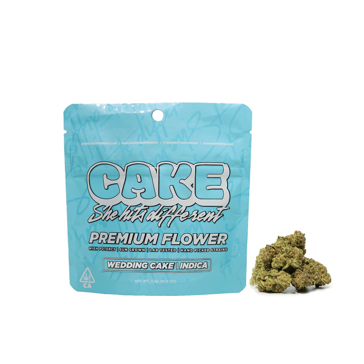 Wedding Cake - 3.5 Grams - Indica - Premium Flower - CAKE she hits ...