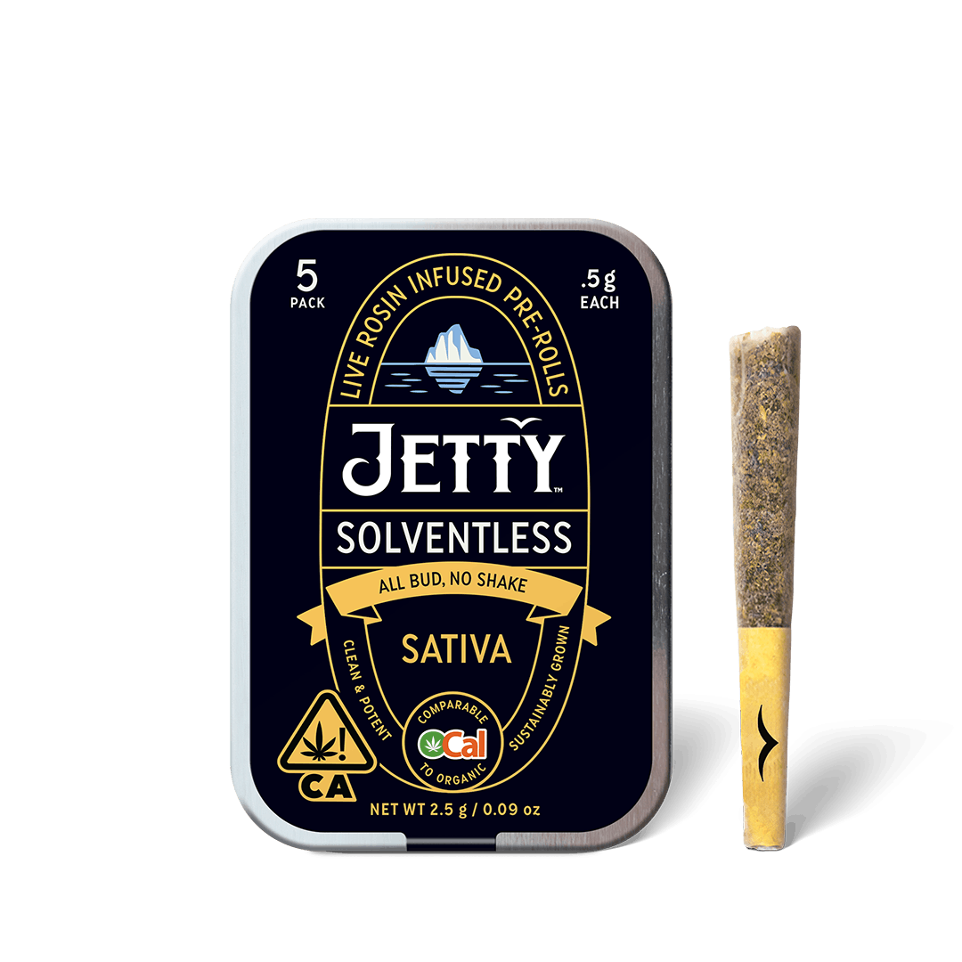 Jetty Pre-Roll OCal LR Infused 5 Pack (2.5g) Tropicana Cherry x THC ...