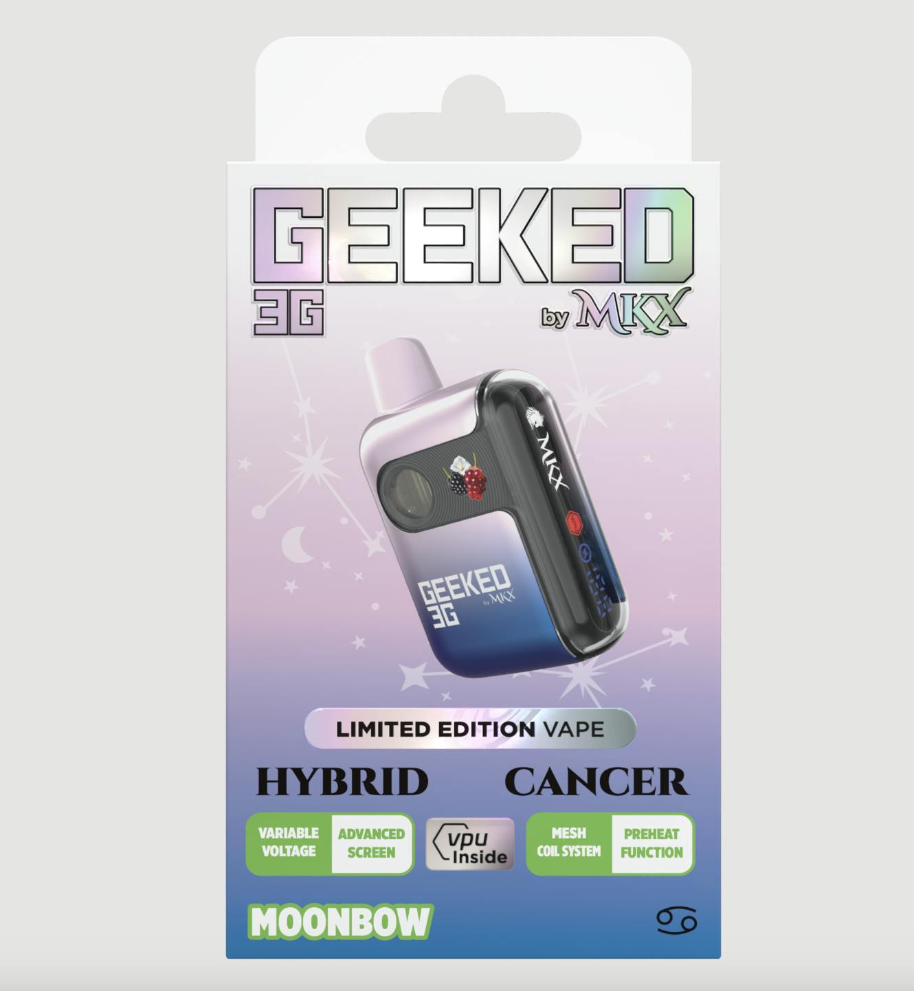 GEEKED 3G Disposable by MKX | Moonbow - MKX Oil Co