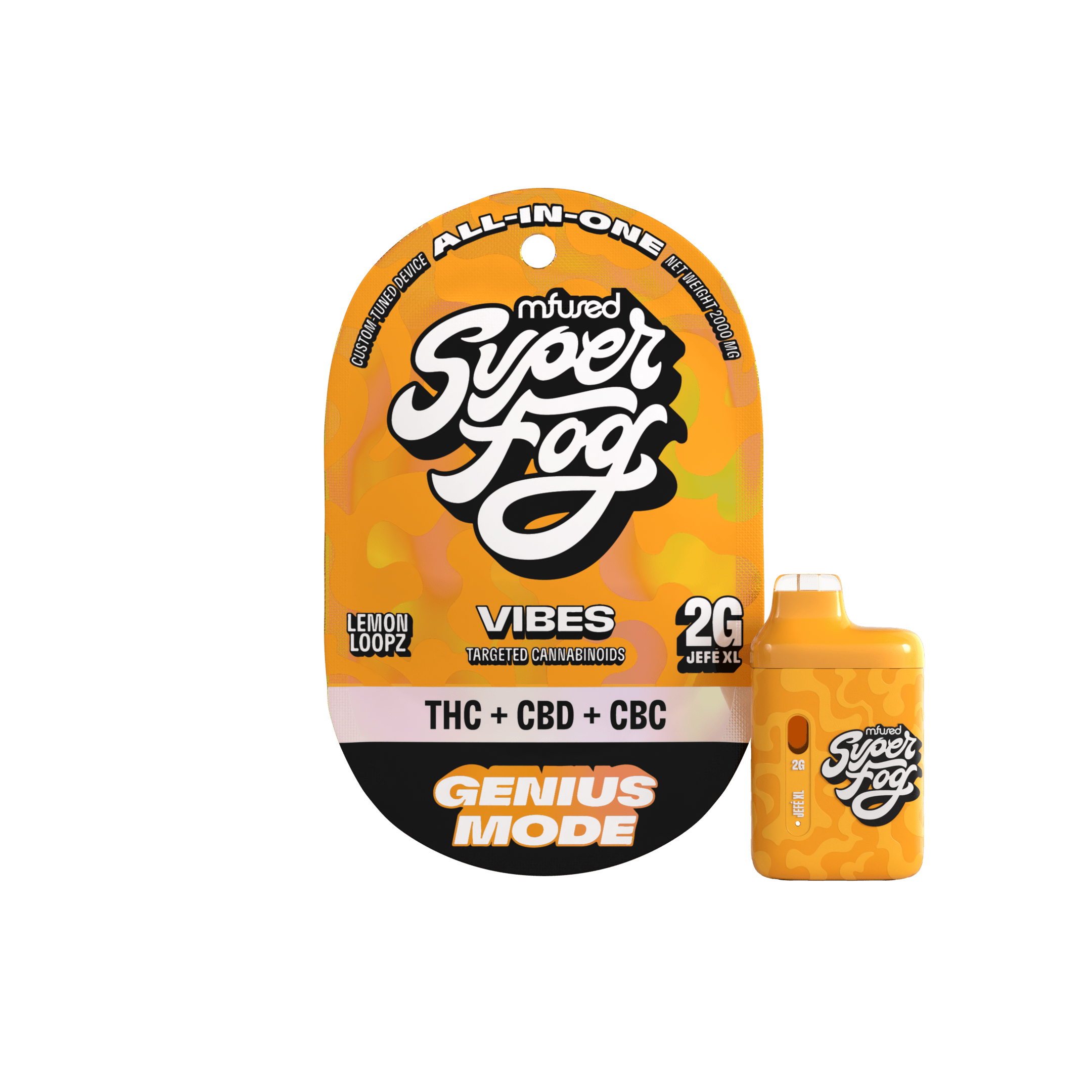 VIBES Targeted Cannabinoids 2g Jefé - Genius Mode - MFused