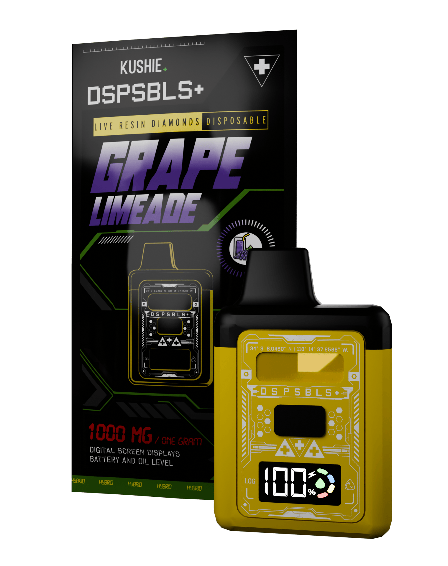 Grape Limeade (Hybrid) - DSPSBLS+ 1G Live Resin Diamonds All In One ...