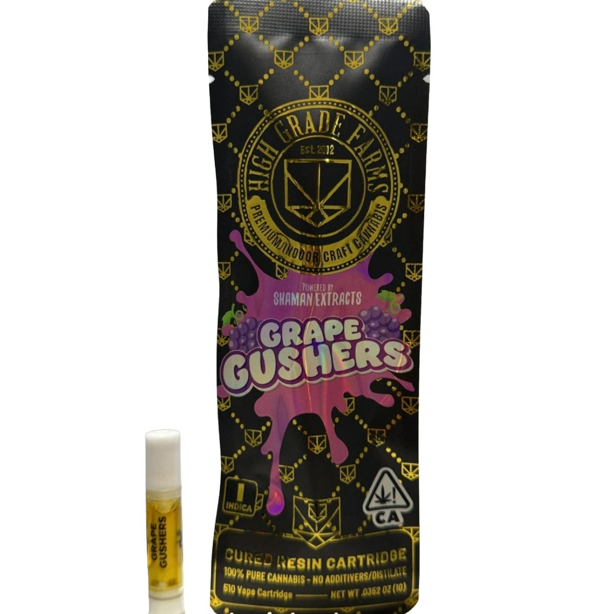 🍇Grape Gushers 1G 510 Cured Resin Cart - High Grade Farms
