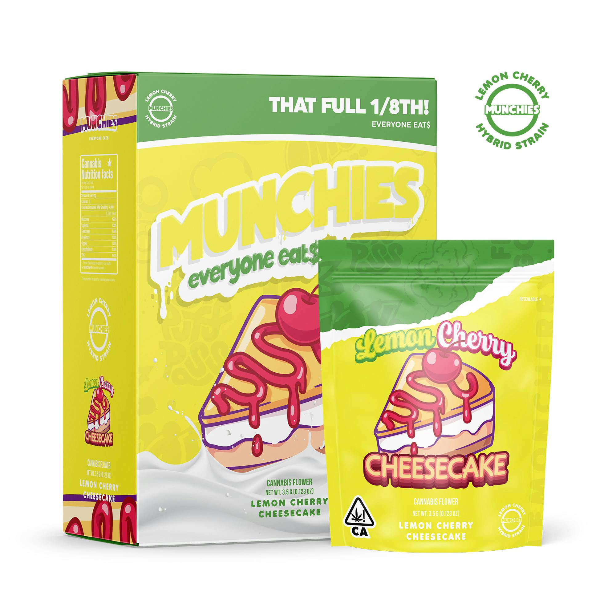 Lemon Cherry Cheesecake 3.5g Flower - Munchies