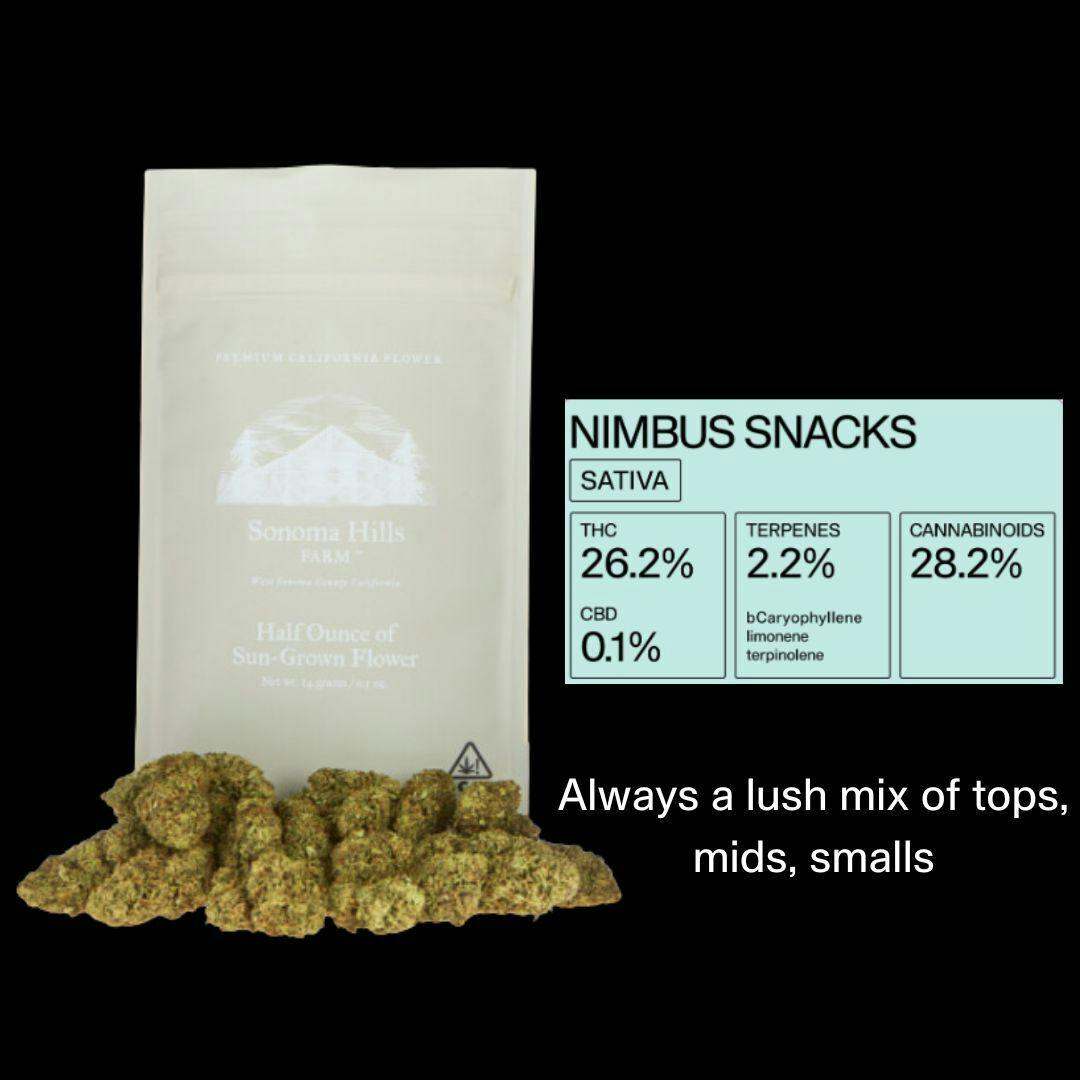 Nimbus Snacks - 14g Flower Bag - Sonoma Hills Farm