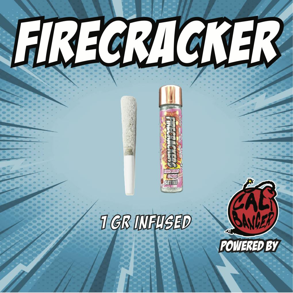 Firecracker Infused Pre Roll Raspberry Cough 1 Gr - Firecracker by Cali ...
