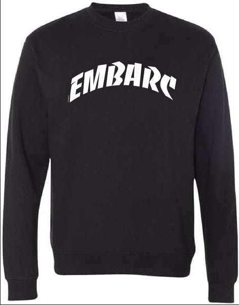 EMBARC - THRASHER PREMIUM SWEATSHIRT CREW BLACK [M] - Embarc Brand