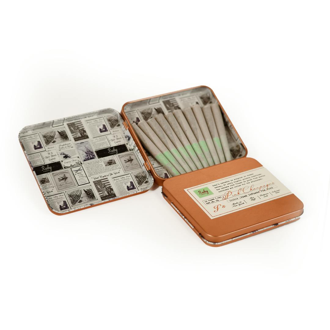 Pink Champagne | Hash Infused Doobies | 10 Count | 5G - Ruby Farms