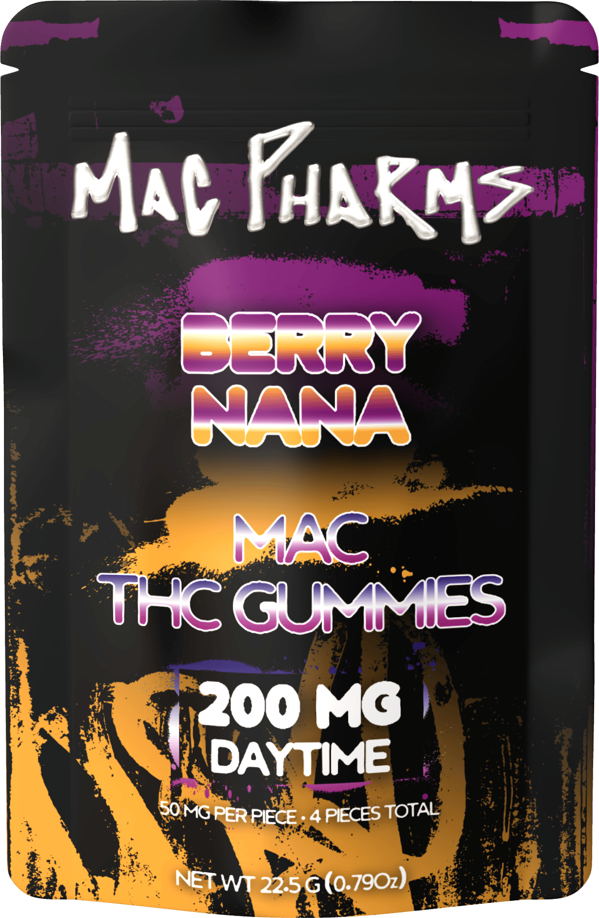 Berry Nana 200mg Daytime Gummies - Mac Pharms