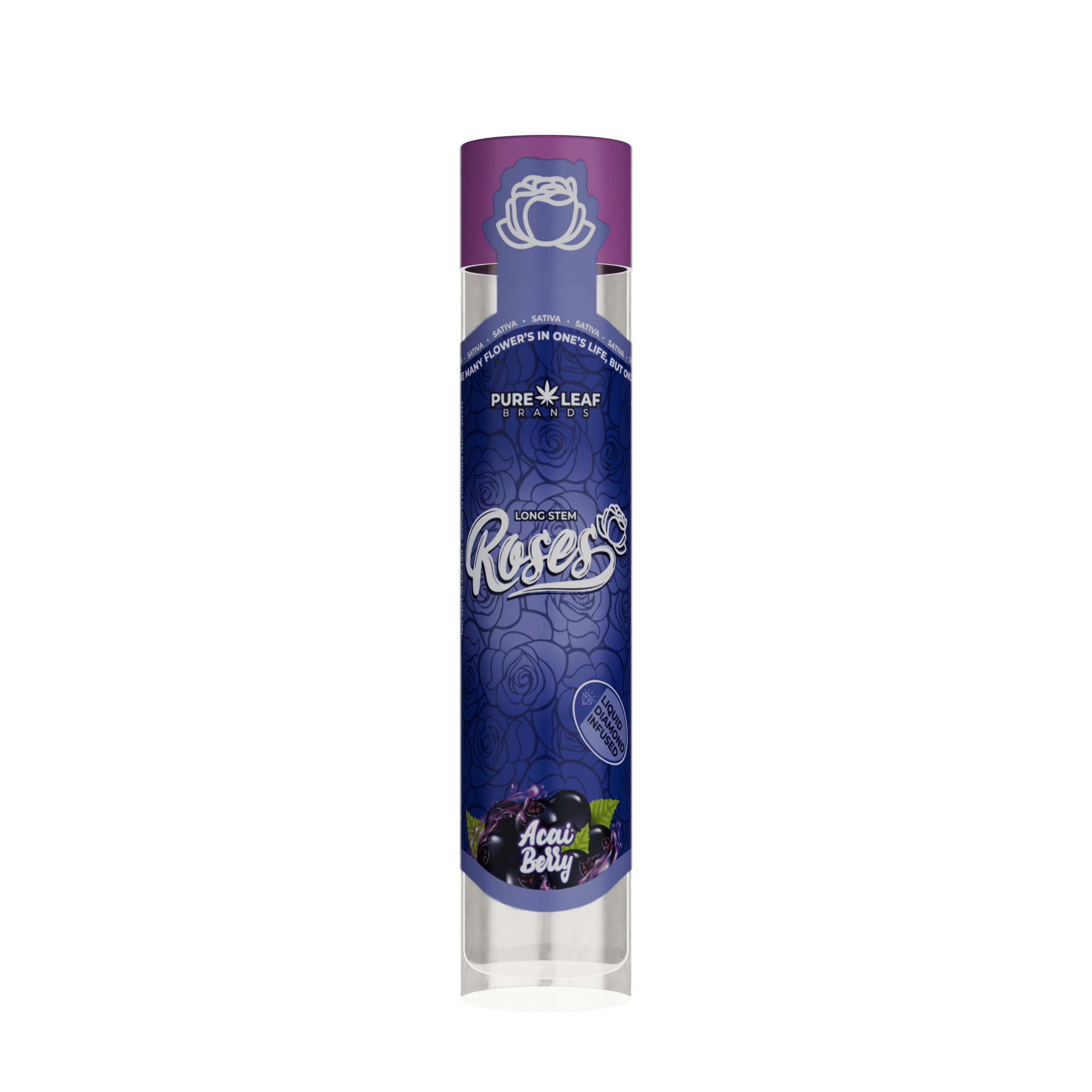 ACAI BERRY Roses Long Stem Sativa 1G | Liquid Diamond Infused - Roses