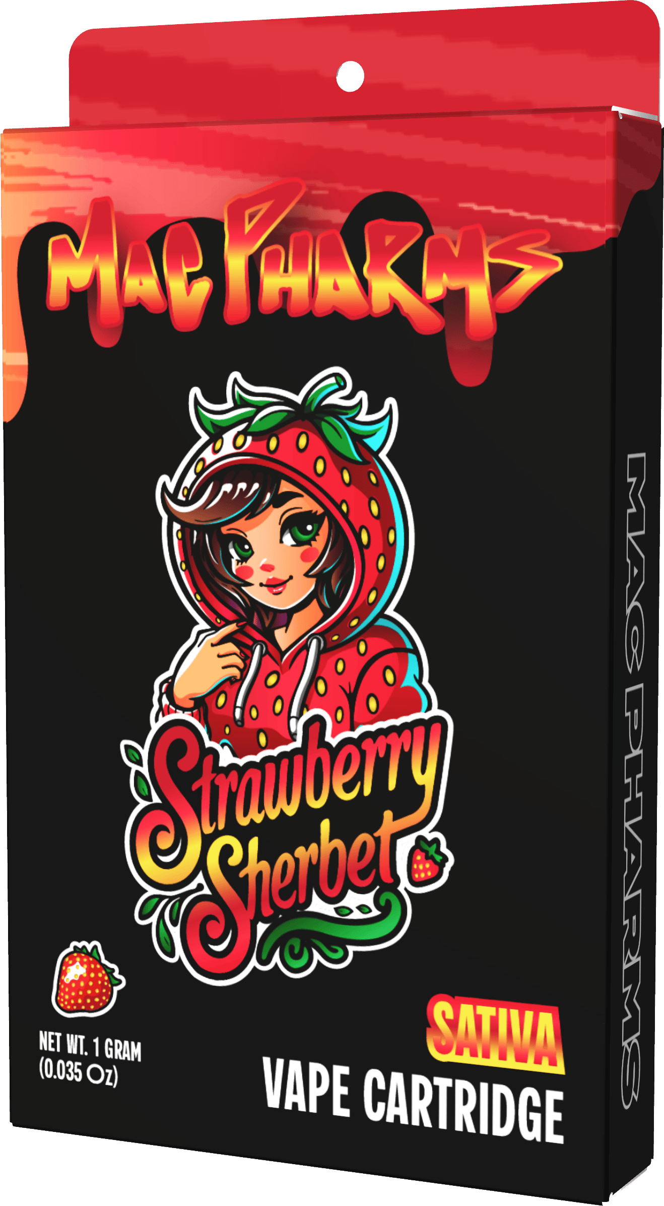 Strawberry Sherbet - 1g Vape Cart - Mac Pharms