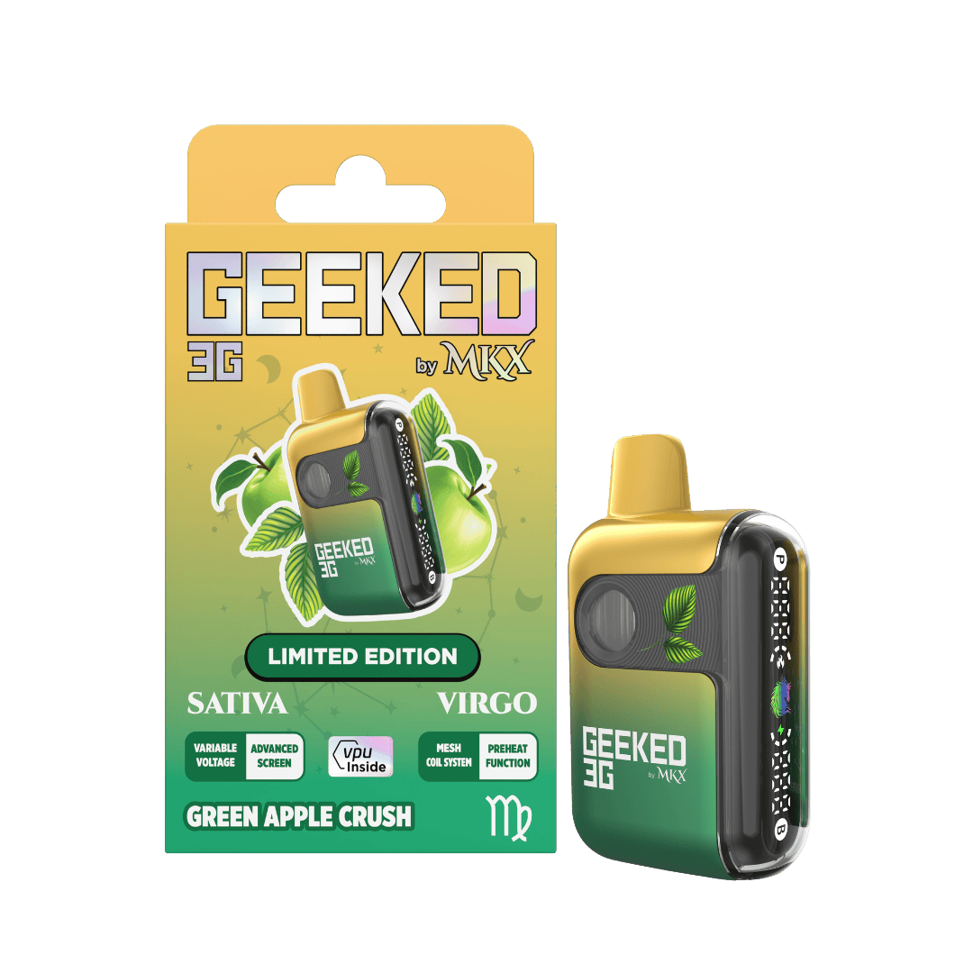 LIMITED EDITION | Geeked 3G Disposable by MKX | Green Apple Crush - MKX ...