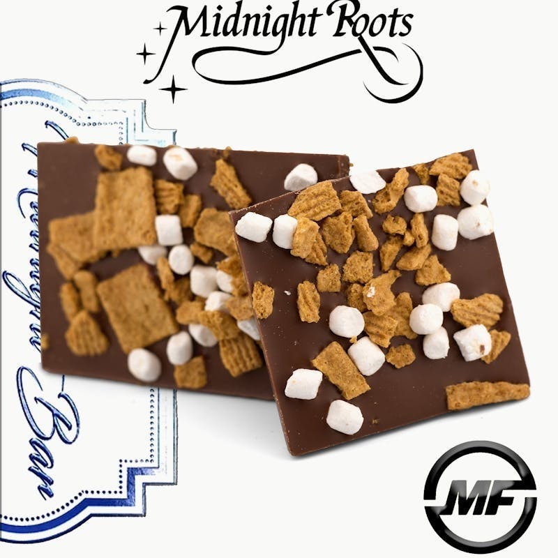 Midnight Roots - Milk Chocolate Midnight Bar S'mores 200mg - Midnight Roots
