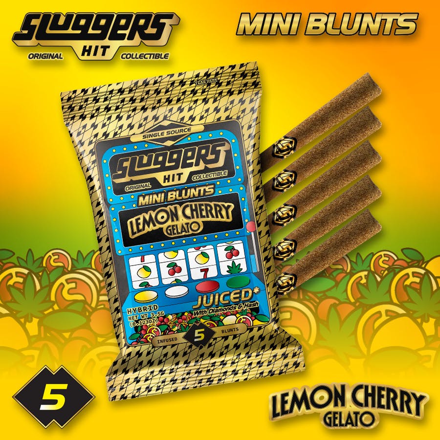 Sluggers - Infused Mini Blunts - 3.5g 5pk - Lemon Cherry Gelato ...