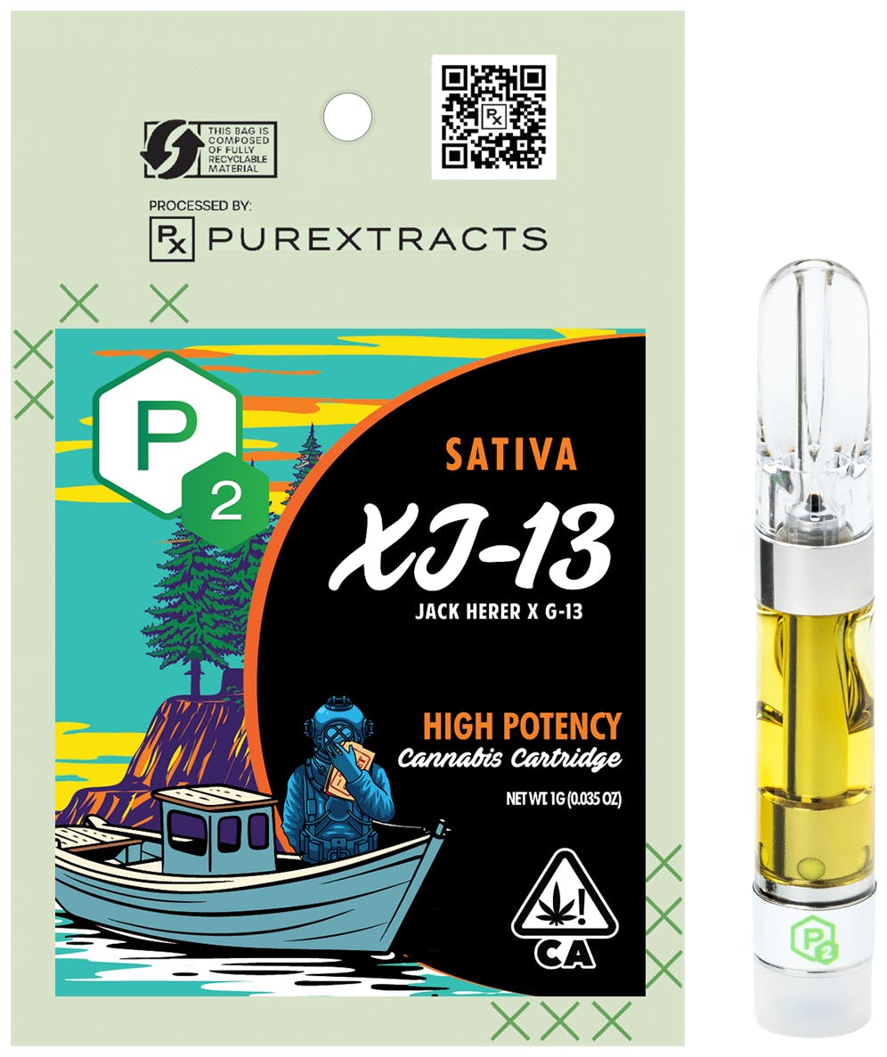 XJ-13 (Sativa) - P2 High Potency Cartridge - 1g - PUREXTRACTS