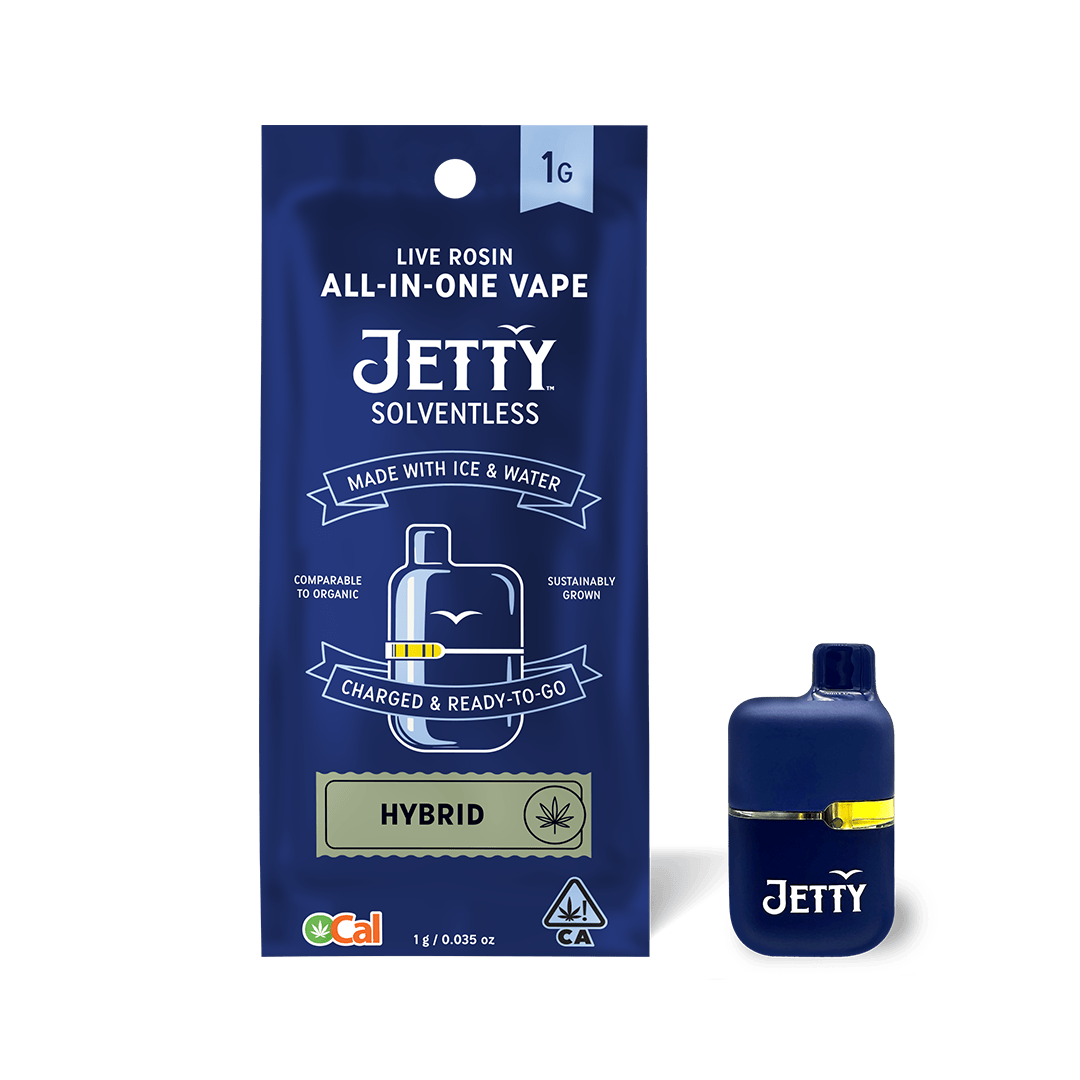 Jetty All-in-One Mini Tank Vape OCal Solventless 1g Crash Burger ...