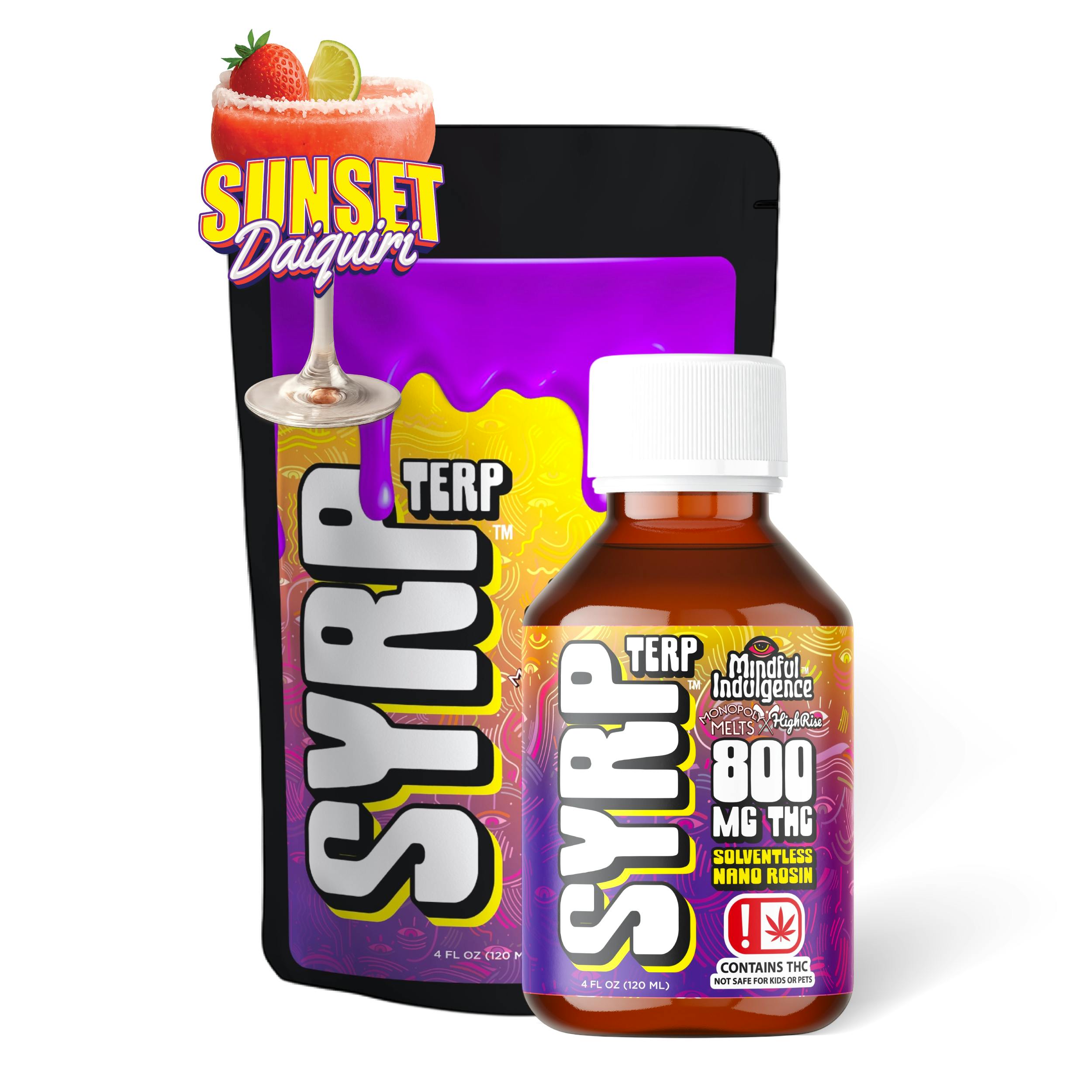 Terp Syrp/Nano Rosin - Sunset Daiquiri - 800mg - Monopoly Melts x ...