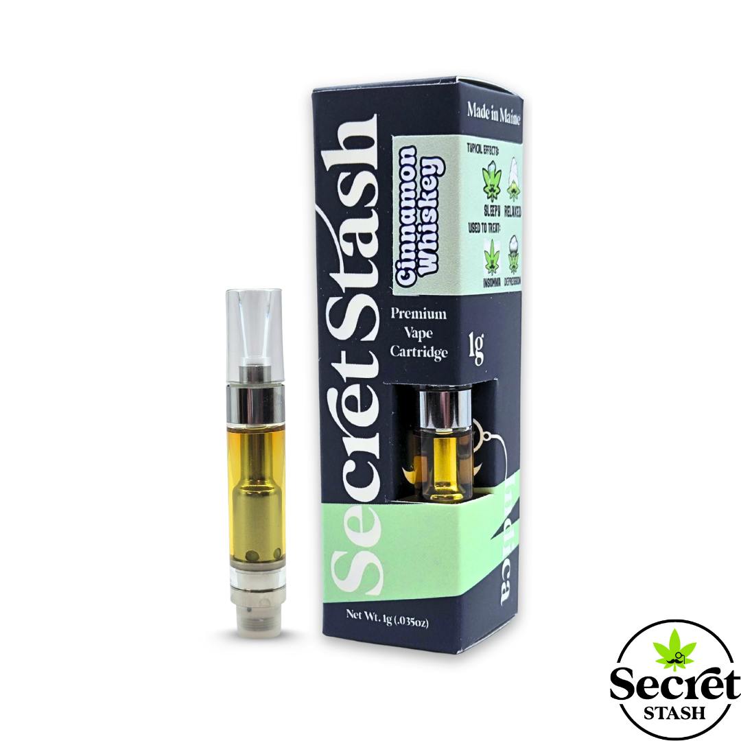 Secret Stash | THC Distillate Cart | Cinnamon Whiskey | 1g - Secret Stash