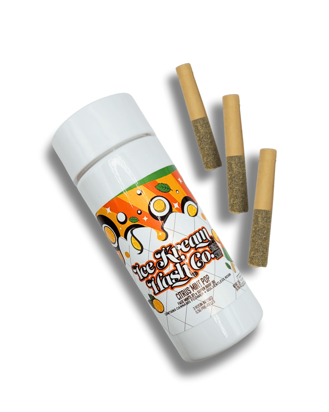 IKHCO | Citrus Mint Pop | Rosin Infused PRJ | Single Scoops 3pk | 1.5g - Ice Kream Hash Co.