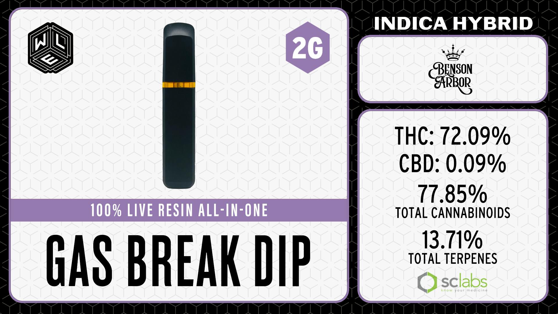 WLE | Gas Break Dip | Live Resin AIO | 2G - White Label Extracts